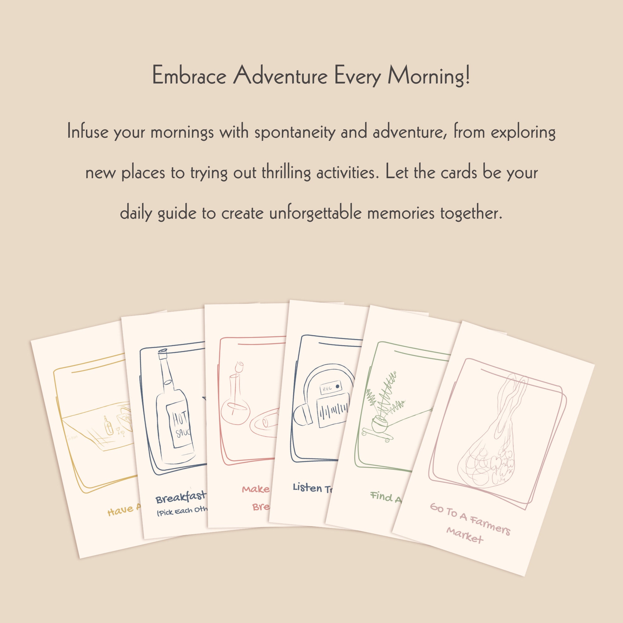Printable Daily Activity Cards for Couples, Date Jar Cards, DIY Daily ...