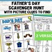 Father's Day Scavenger Hunt for Preschoolers With Picture Clues ...