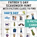 Father's Day Scavenger Hunt for Preschoolers With Picture Clues ...