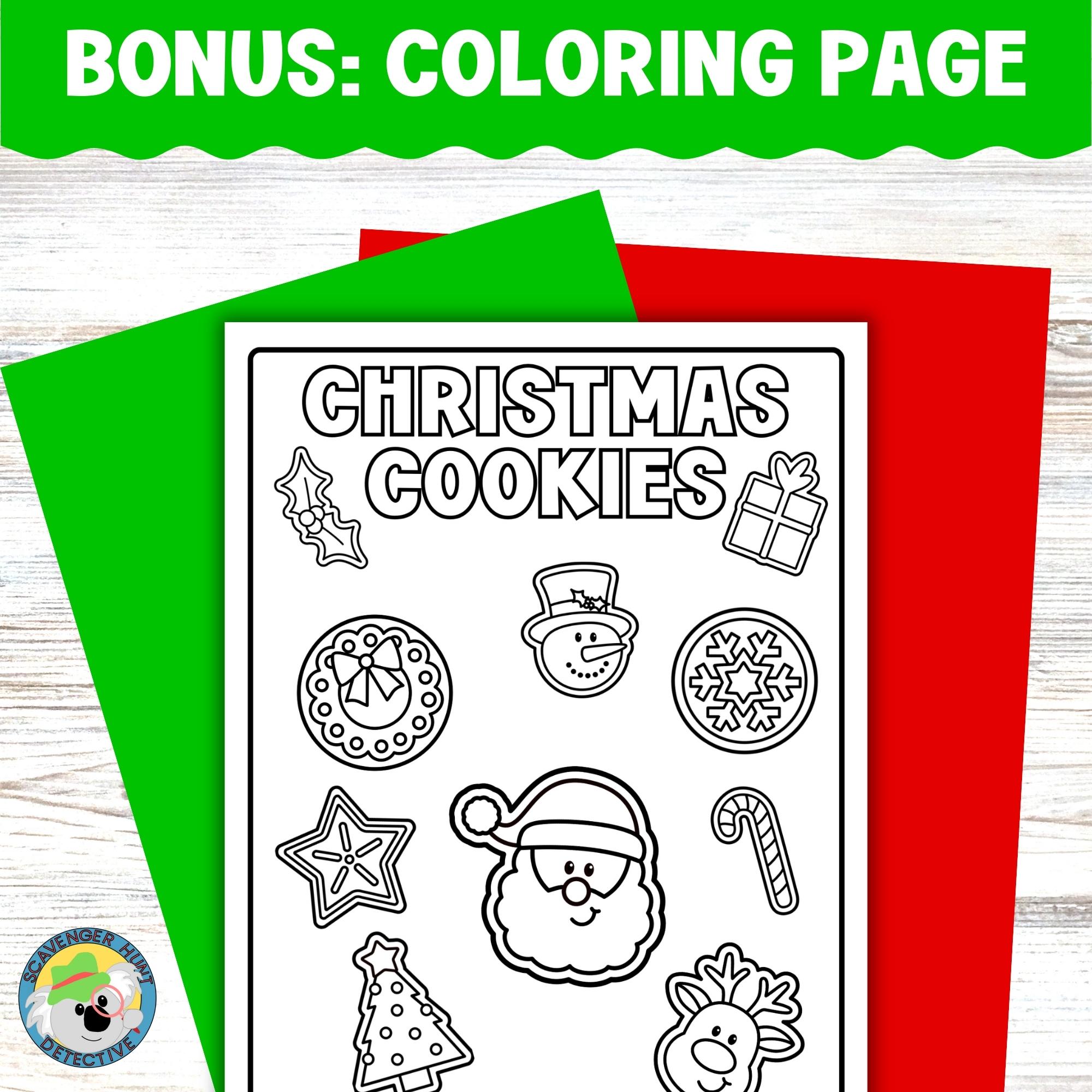 Christmas Cookie Scavenger Hunt for Preschoolers With Picture Clues ...