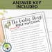 Easter Story Bible Matching Game, Holy Week Easter Bible Game Church ...