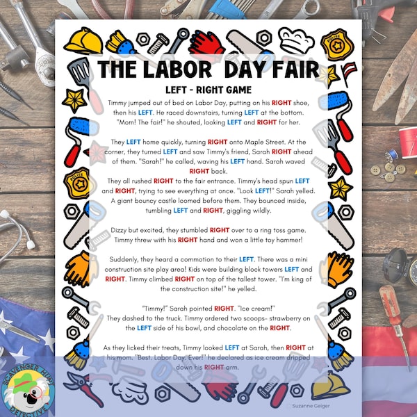Labor Day Printable Games - Etsy