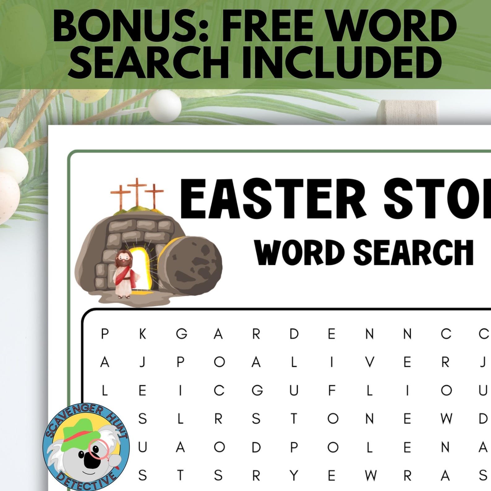 Holy Week Easter Bible Trivia Game for Kids, Easter Story Bible Game ...