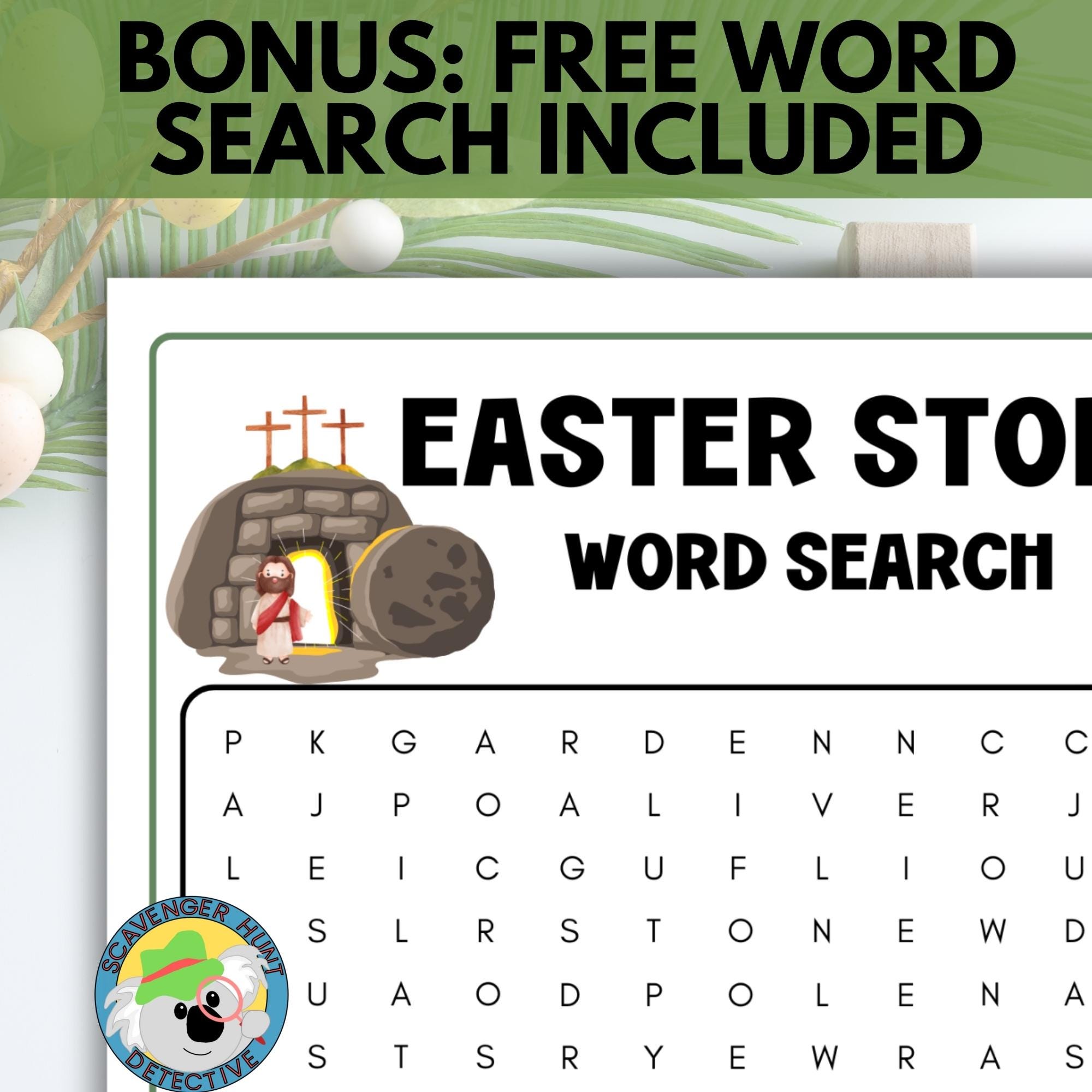 Holy Week Easter Bible Trivia Game for Kids, Easter Story Bible Game ...