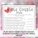 Bible Couples Trivia Game, Valentine's Party Couples of the Bible Game ...