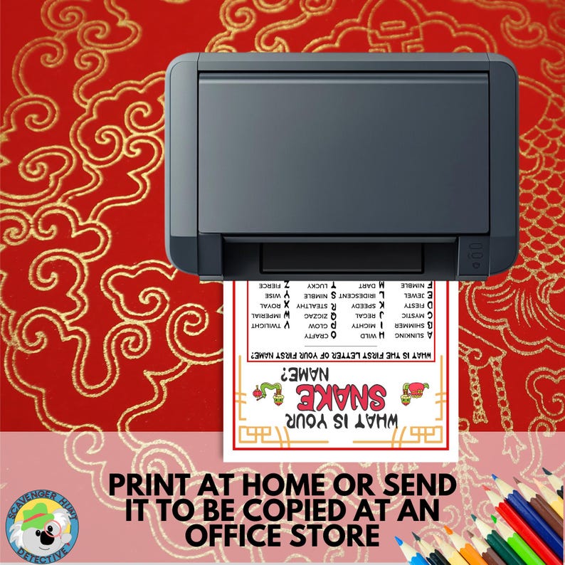 What's Your Snake Name Game Chinese Lunar New Year Game Year of the ...