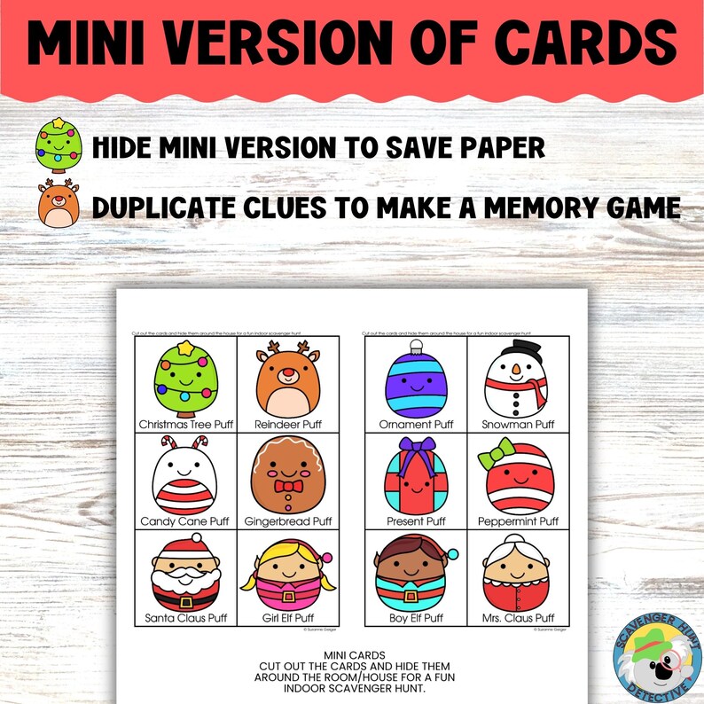 Christmas North Pole Scavenger Hunt for Preschoolers With Picture Clues ...