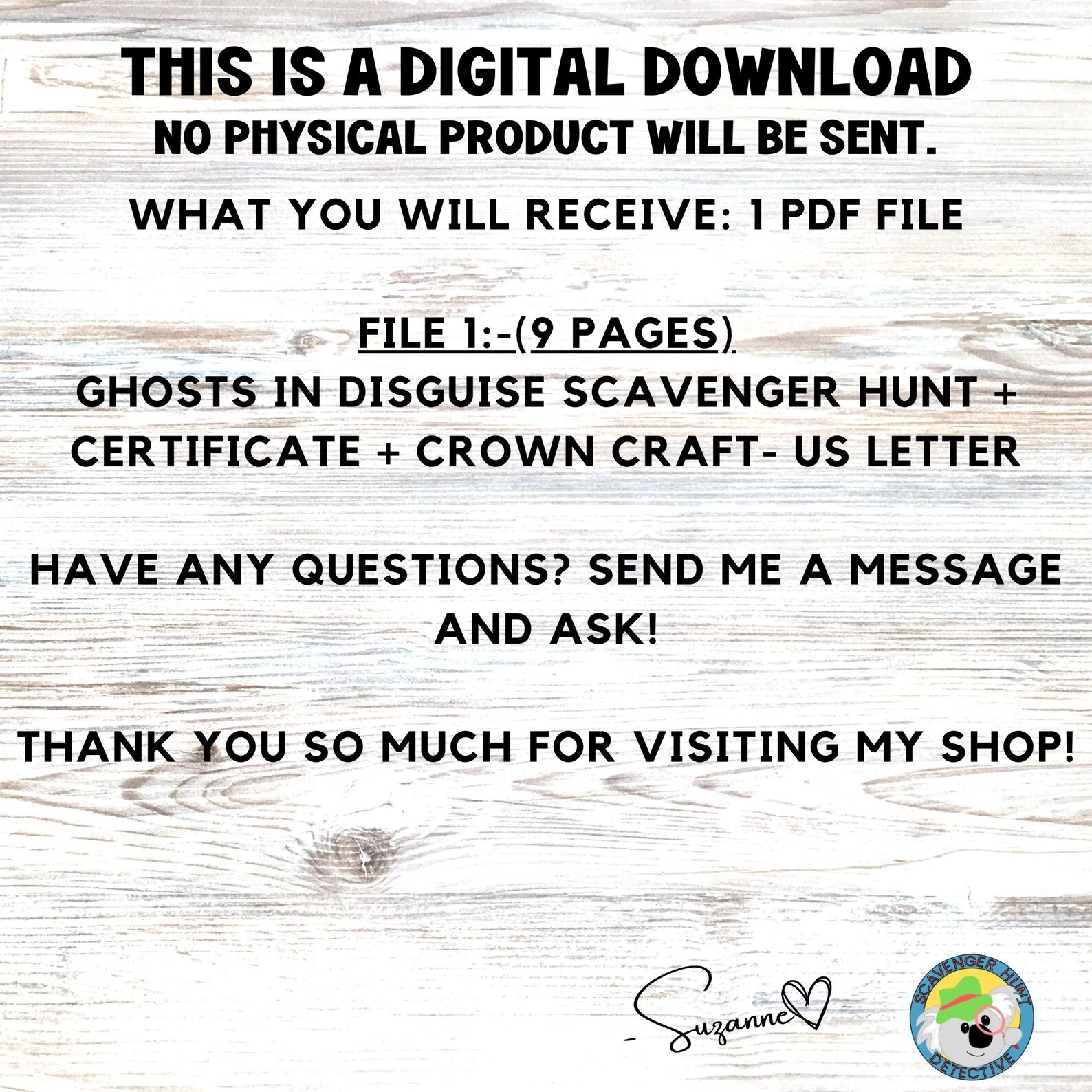 Find the Ghosts Scavenger Hunt for Kids, Preschool Halloween Party Game ...