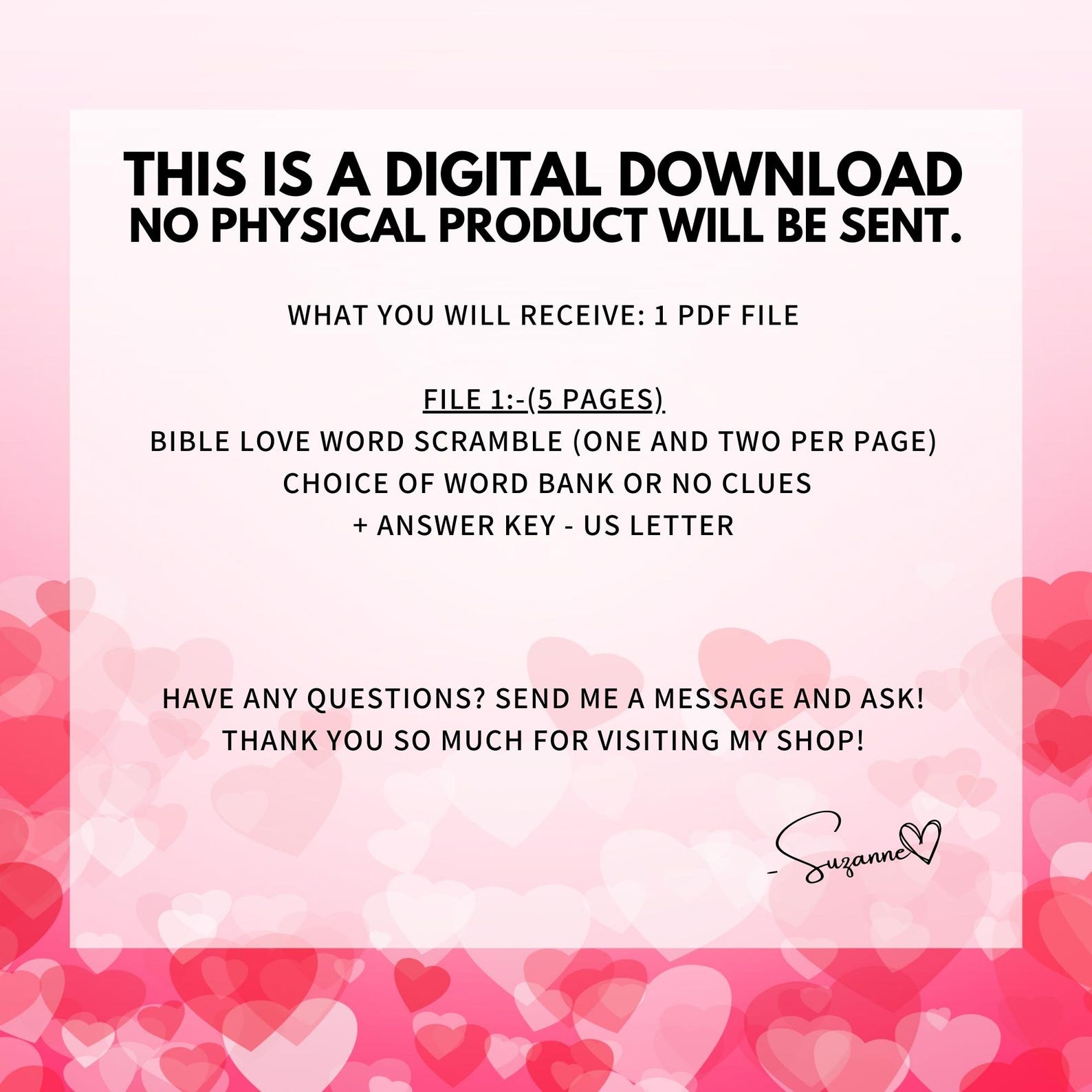 Bible Love Word Scramble Game, Church Christian Valentine's Party Love ...