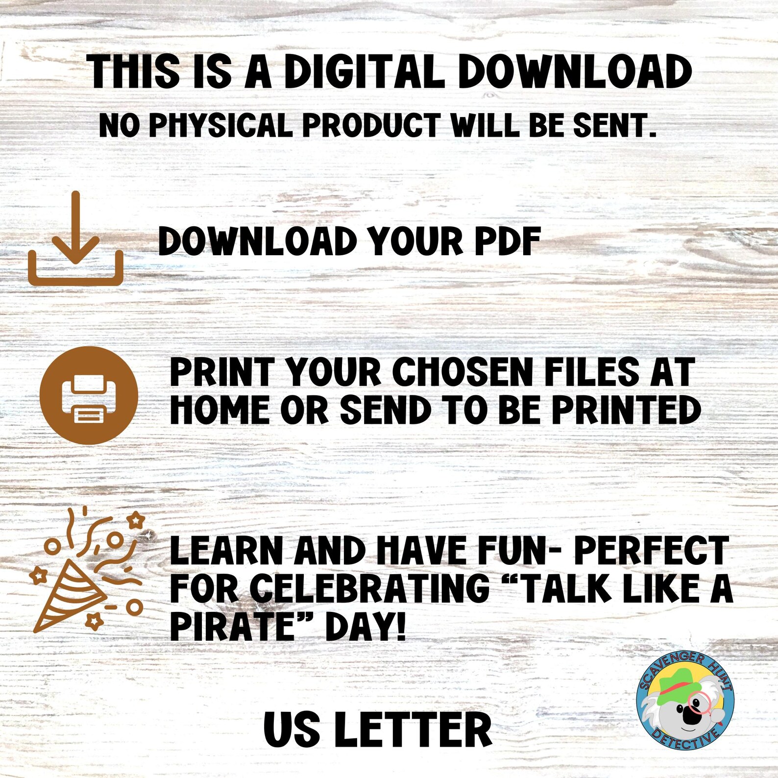 Pirate Scavenger Hunt for Preschoolers With Picture Clues, Daycare ...