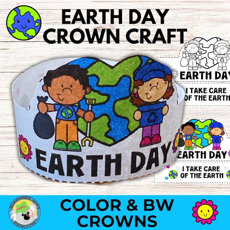 Earth Day Printable Headbands - Etsy