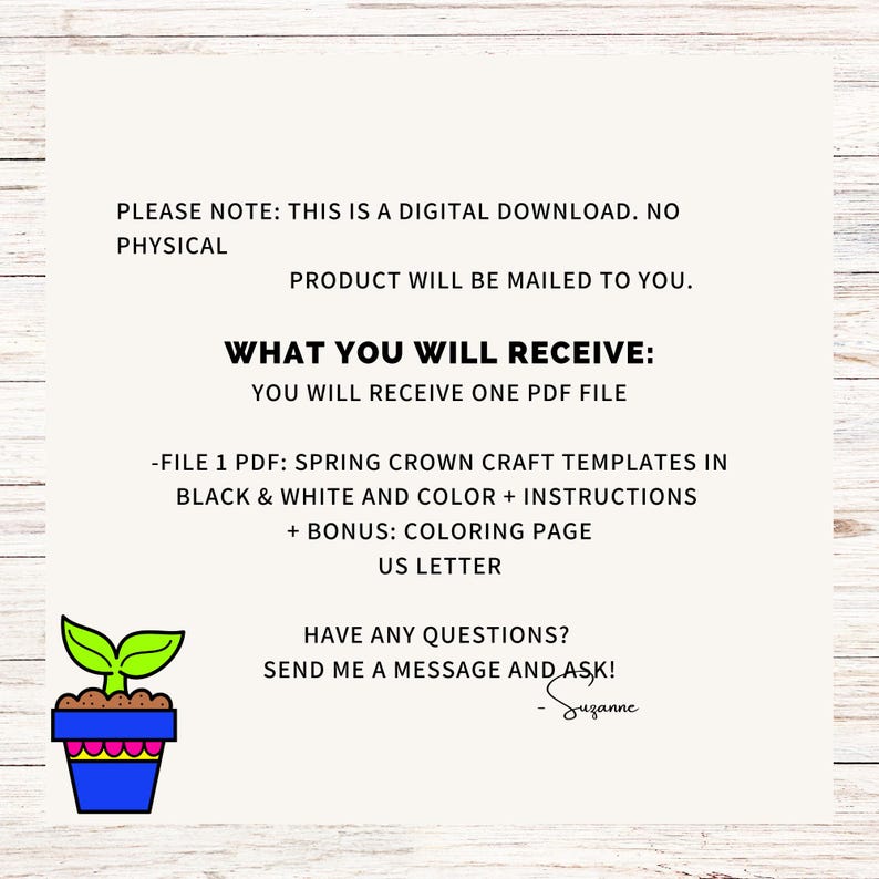 Spring Paper Crown Craft Activity, Coloring Printable First Day of ...