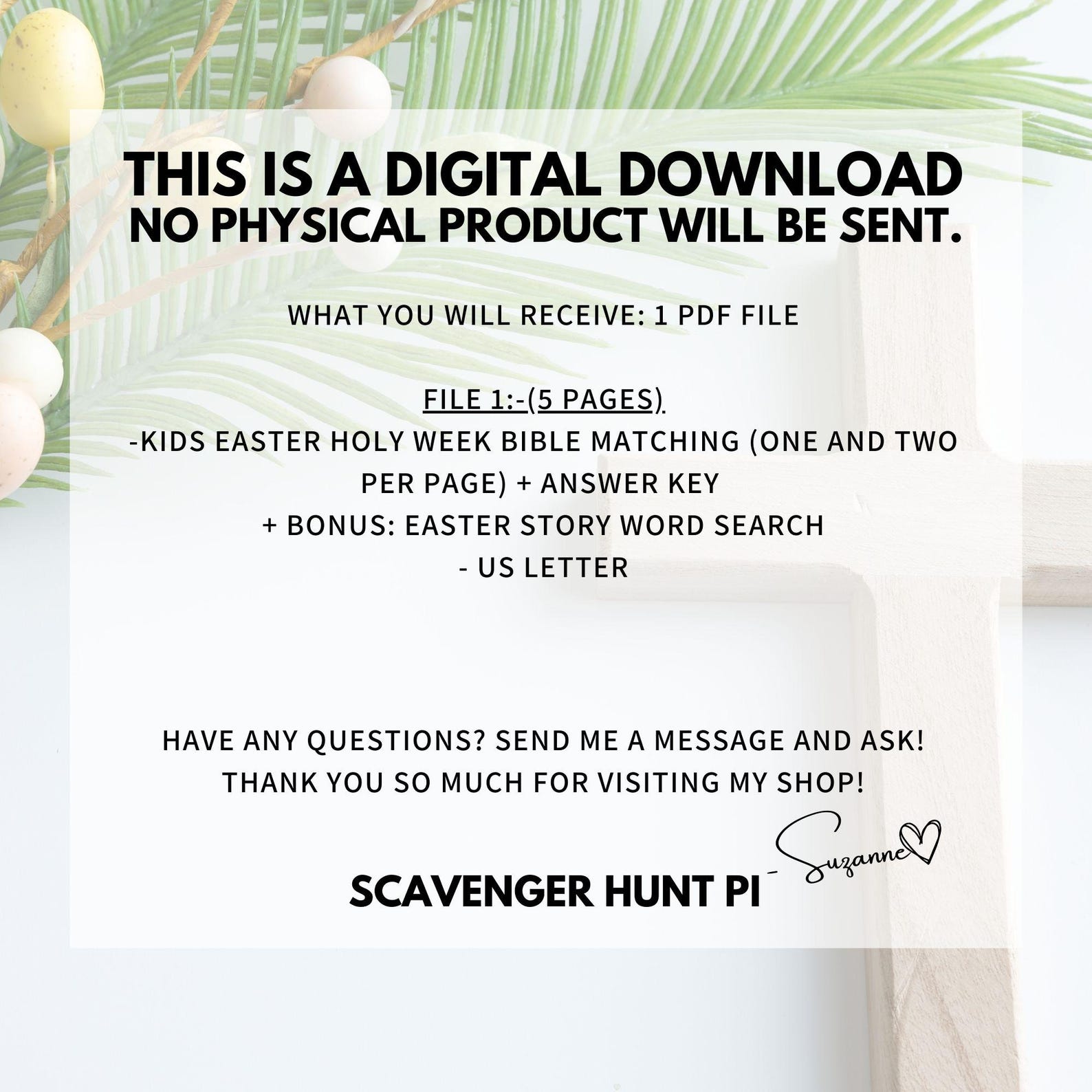 Holy Week Easter Bible Matching Game for Kids, Easter Story Bible Game ...