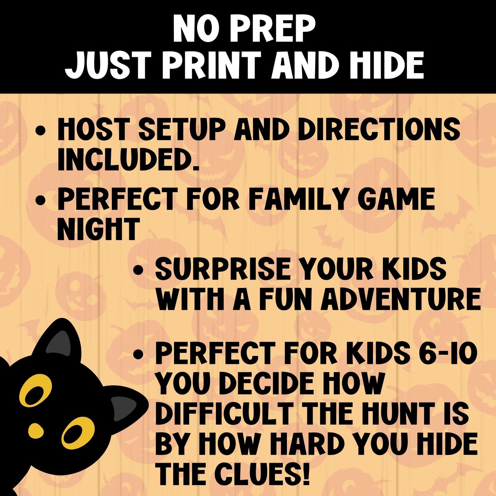 Halloween Scavenger Hunt Indoor Treasure Hunt Party Game for Kids ...