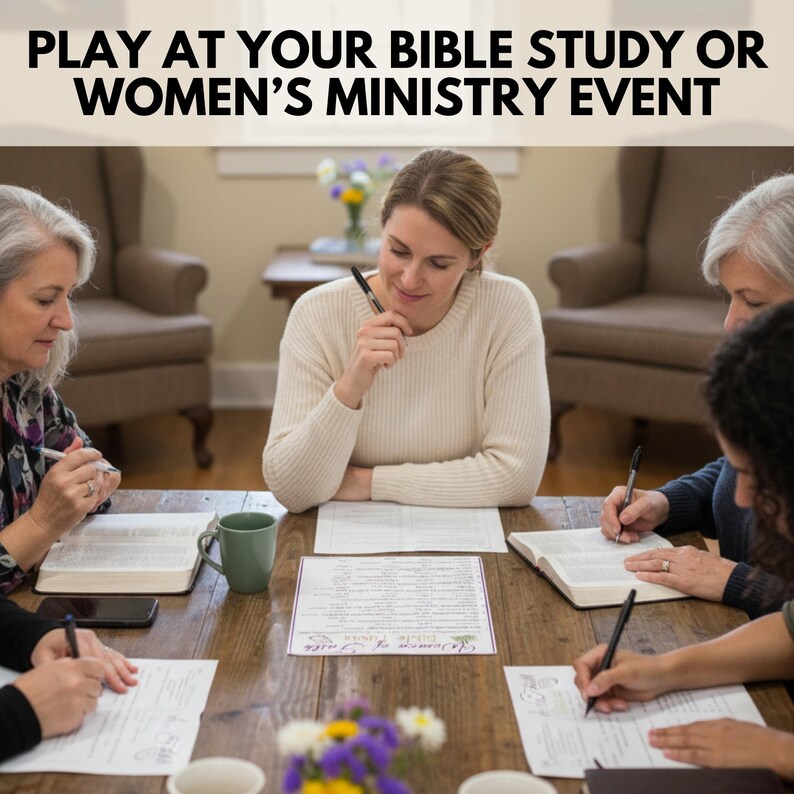 Bible Women of Faith Trivia Game, Women's Ministry Women of the Bible ...