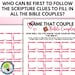 Couples of the Bible Game, Valentine's Party Game Church Youth Group ...