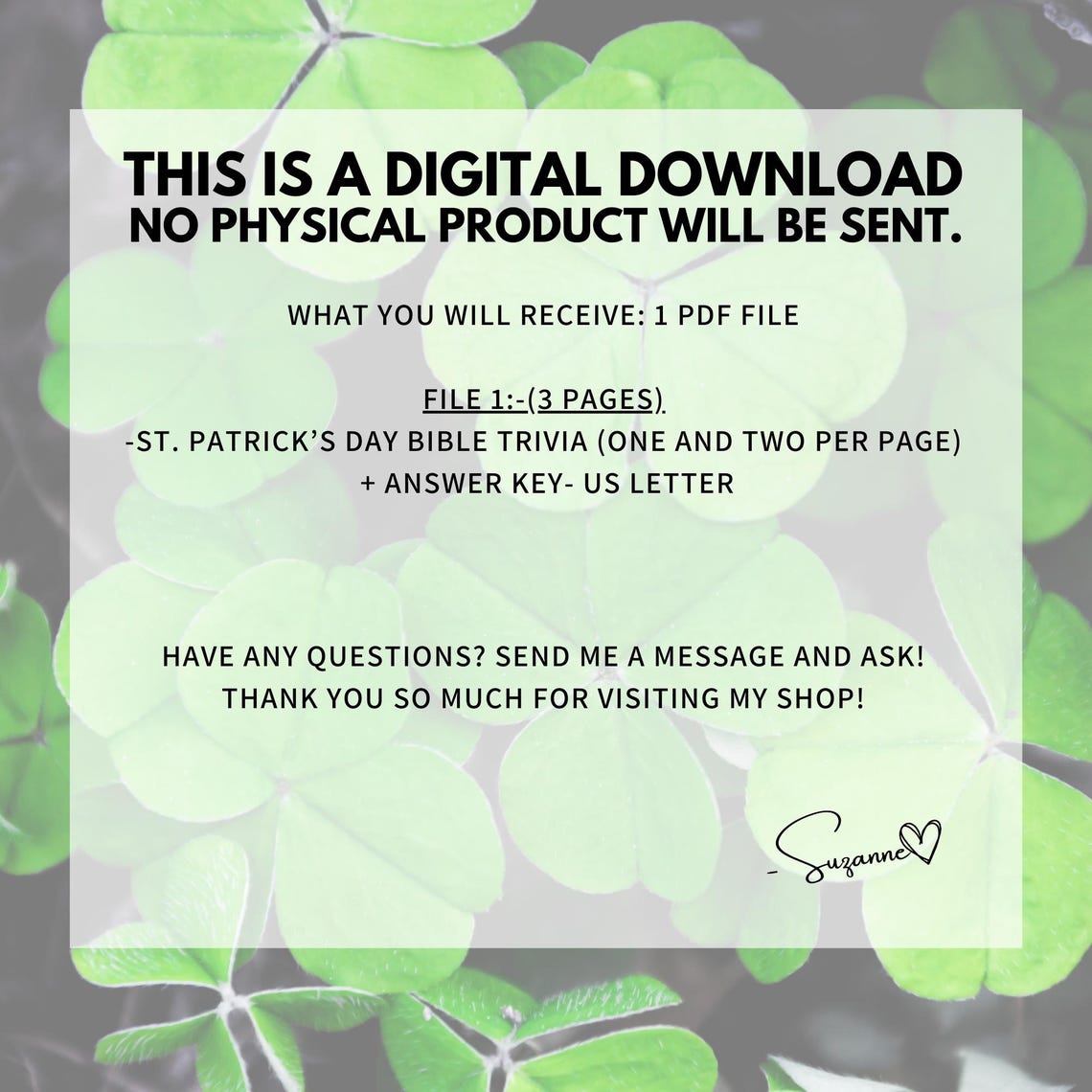 St. Patrick's Day Bible Trivia Game, Saint Patrick Bible Game Church ...