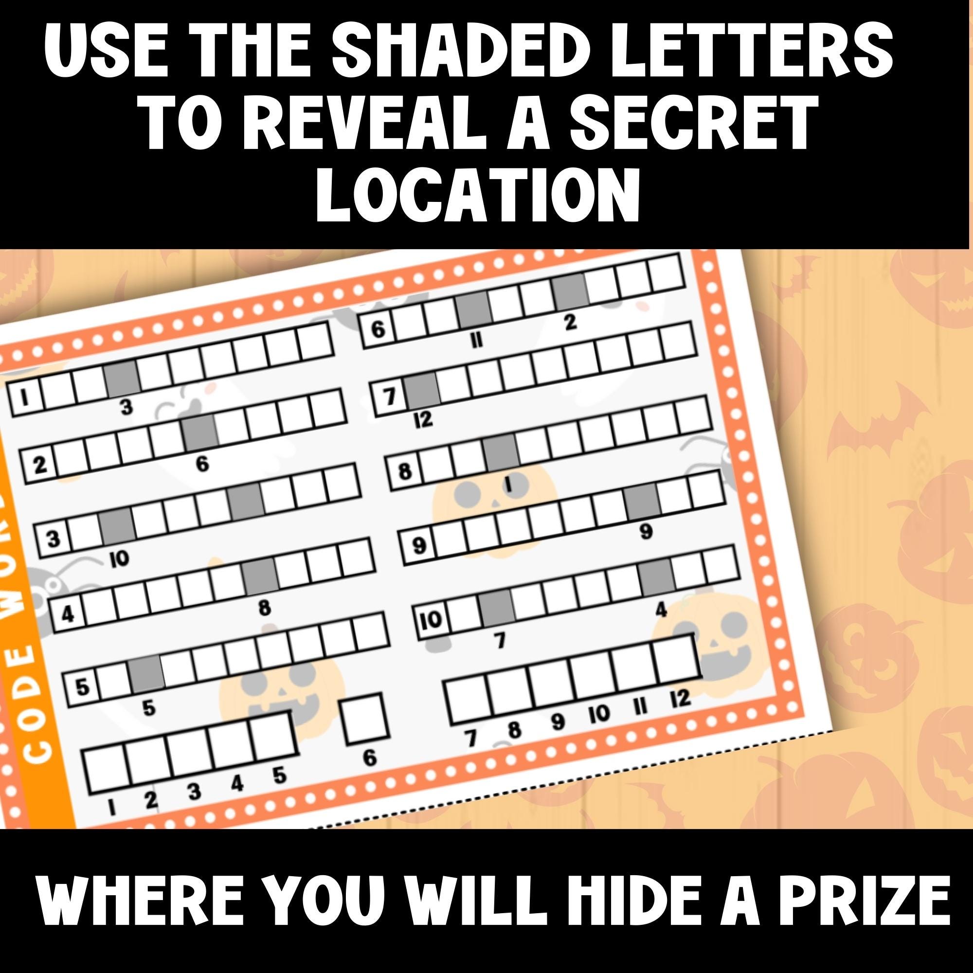 Halloween Scavenger Hunt Indoor Treasure Hunt Party Game for Kids ...