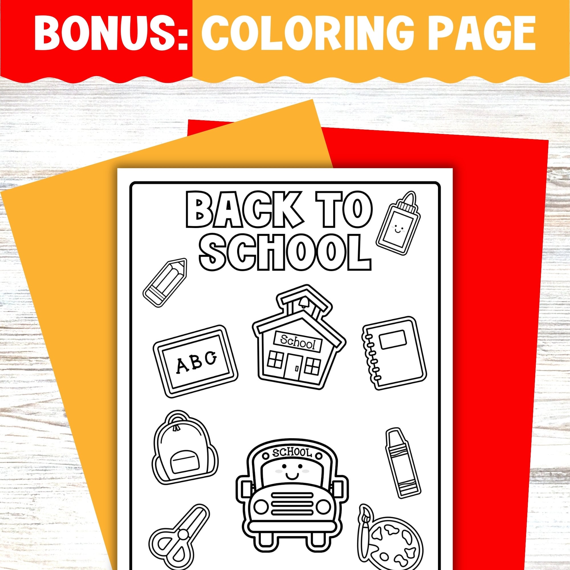 Back to School Scavenger Hunt for Preschoolers With Picture Clues ...