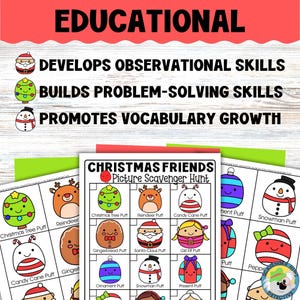 Christmas North Pole Scavenger Hunt for Preschoolers With Picture Clues ...