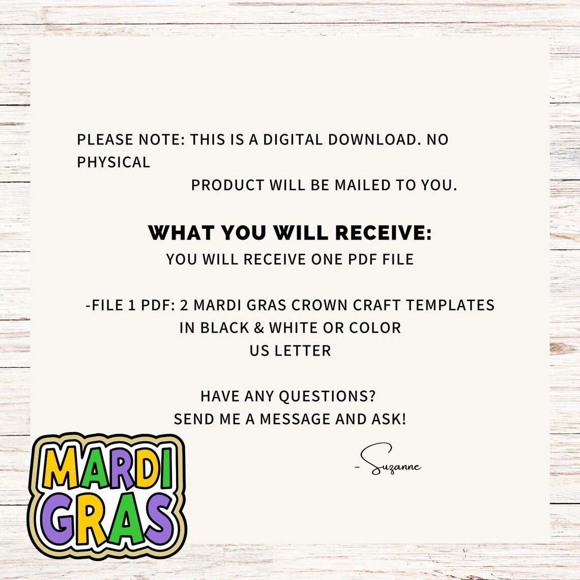 Mardi Gras Paper Crown Craft Activity, Coloring Printable Mardi Gras ...