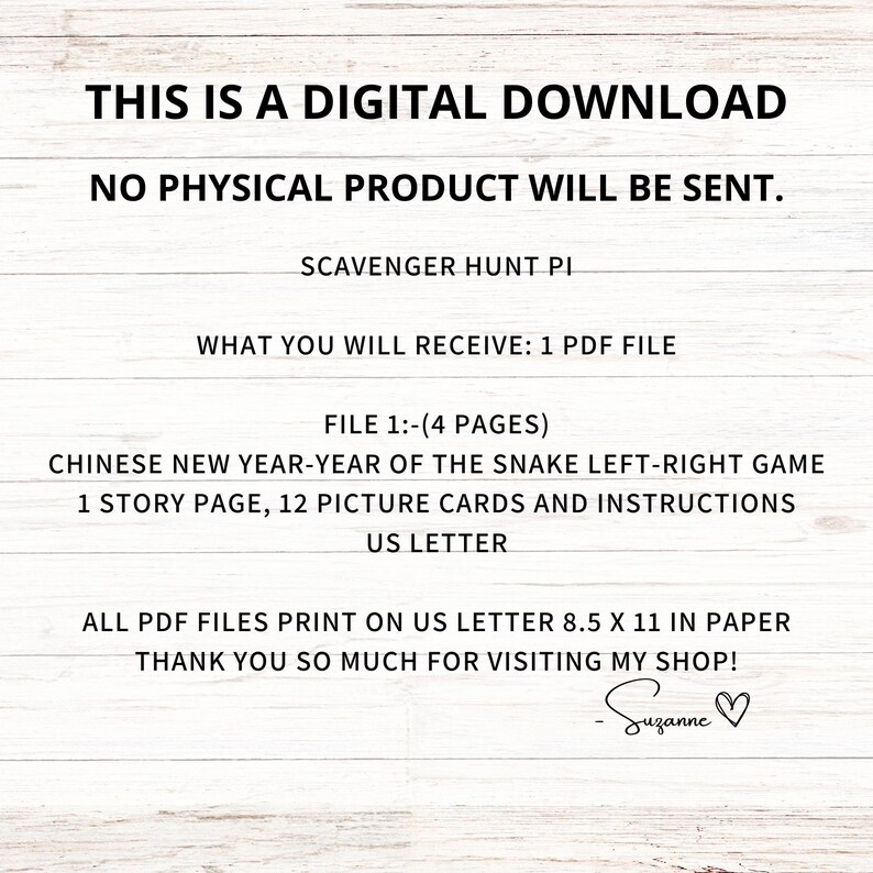 Chinese Lunar New Year Left-right Game Printable Year of the Snake ...