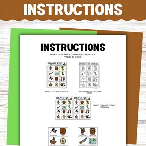 Pirate Scavenger Hunt for Preschoolers With Picture Clues, Daycare ...