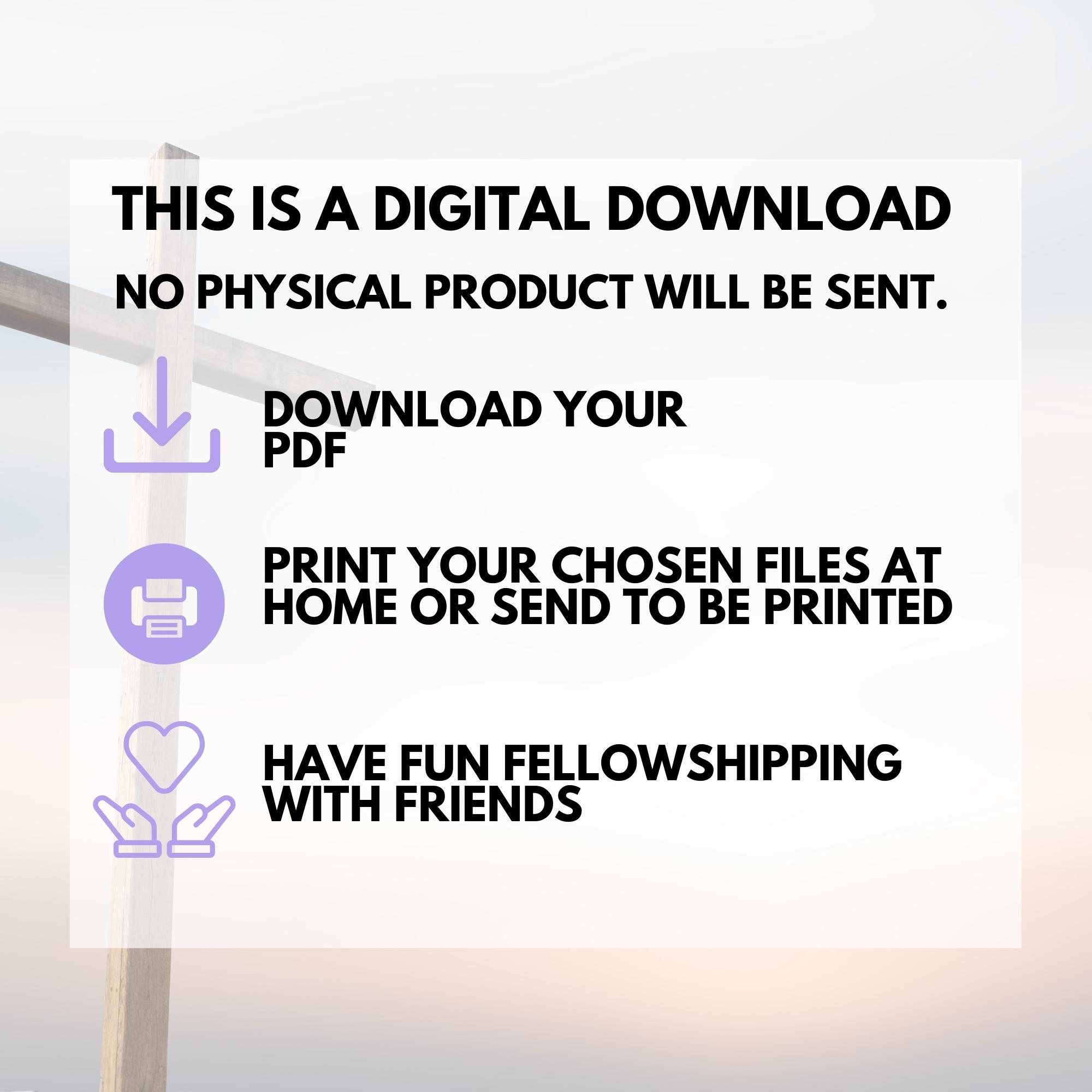 Holy Week Easter Bible Trivia Game, Easter Story Bible Game Church ...