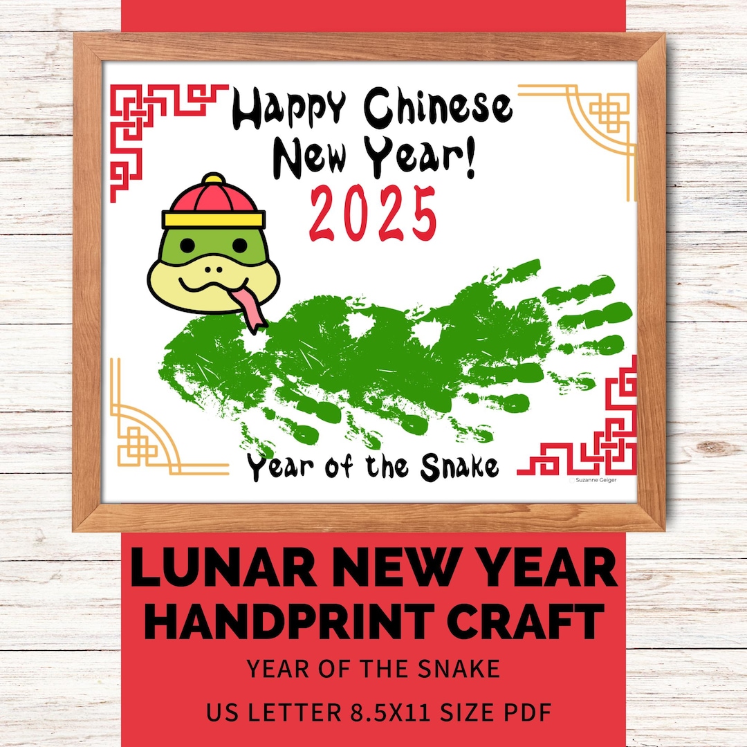 Chinese New Year Handprint Craft Activity 2025, Chinese Lunar New Year ...