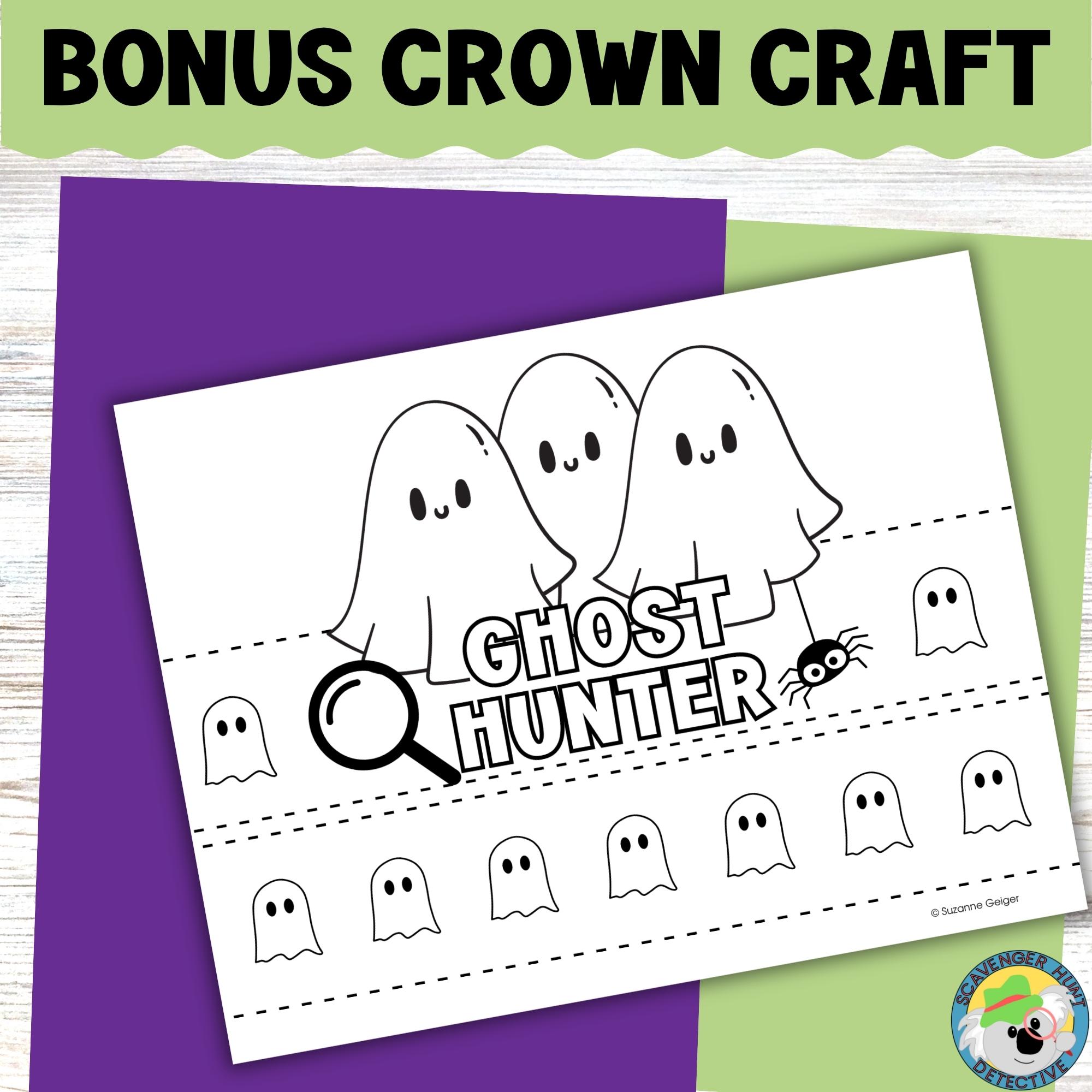 Find the Ghosts Scavenger Hunt for Kids, Preschool Halloween Party Game ...