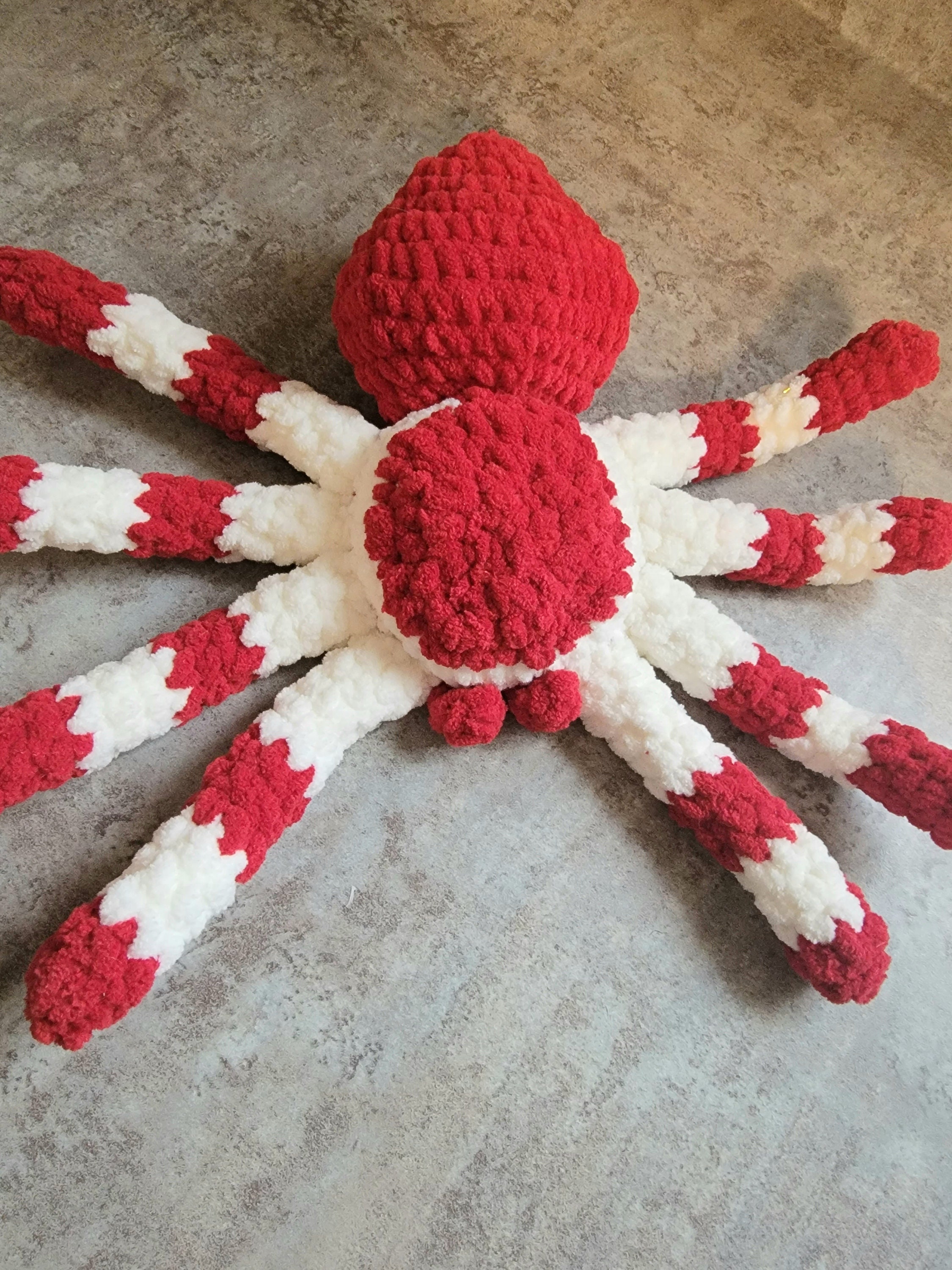 Crochet Plush Tarantula Toy: Stuffed Animal Snuggly - Etsy