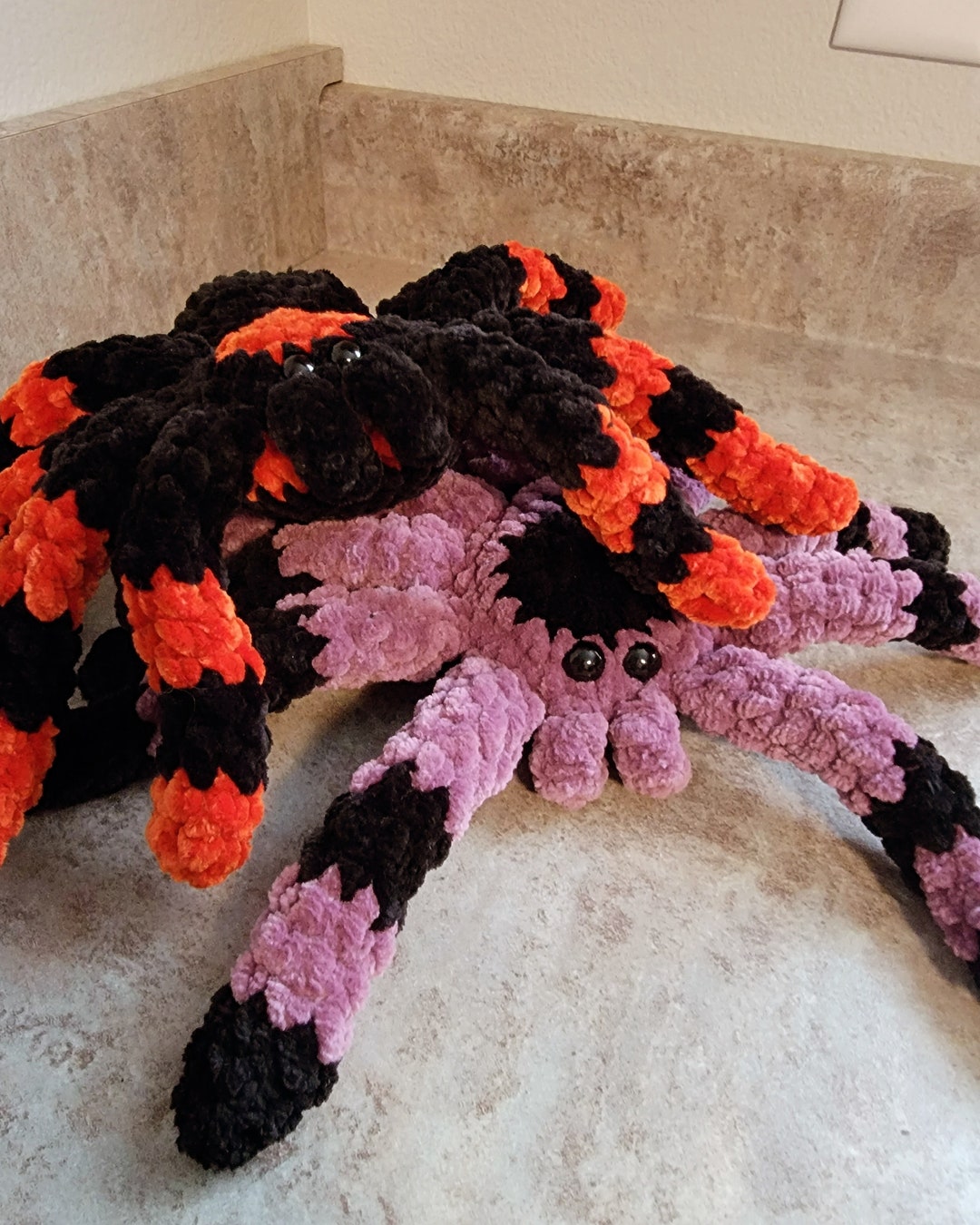 Crochet Plush Tarantula Toy Stuffed Spider-plush Toy Crochet Gifts ...
