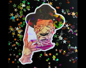 Freddy Krueger Vinyl Sticker | Nightmare on Elm Street | Horror Sticker ...