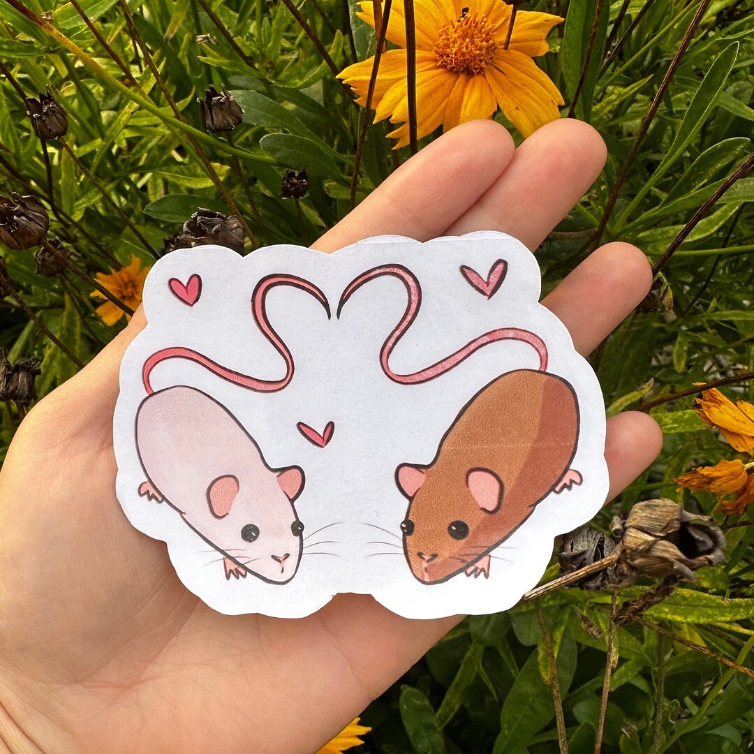 Rats In Love Sticker Etsy