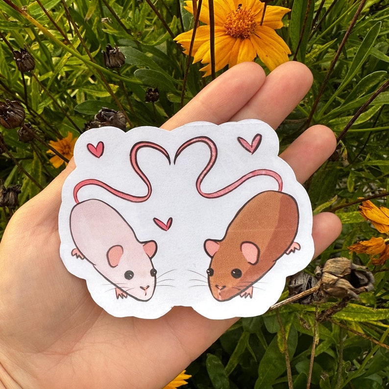 Rats in Love Sticker - Etsy