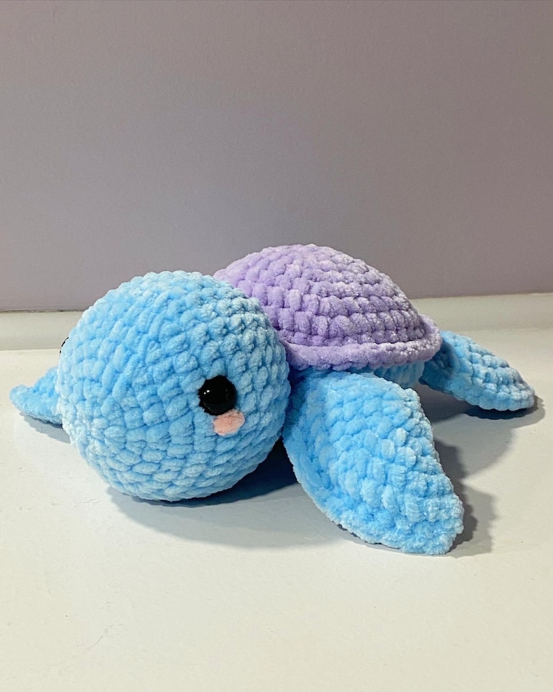 Custom Crochet Turtle Plush - Etsy