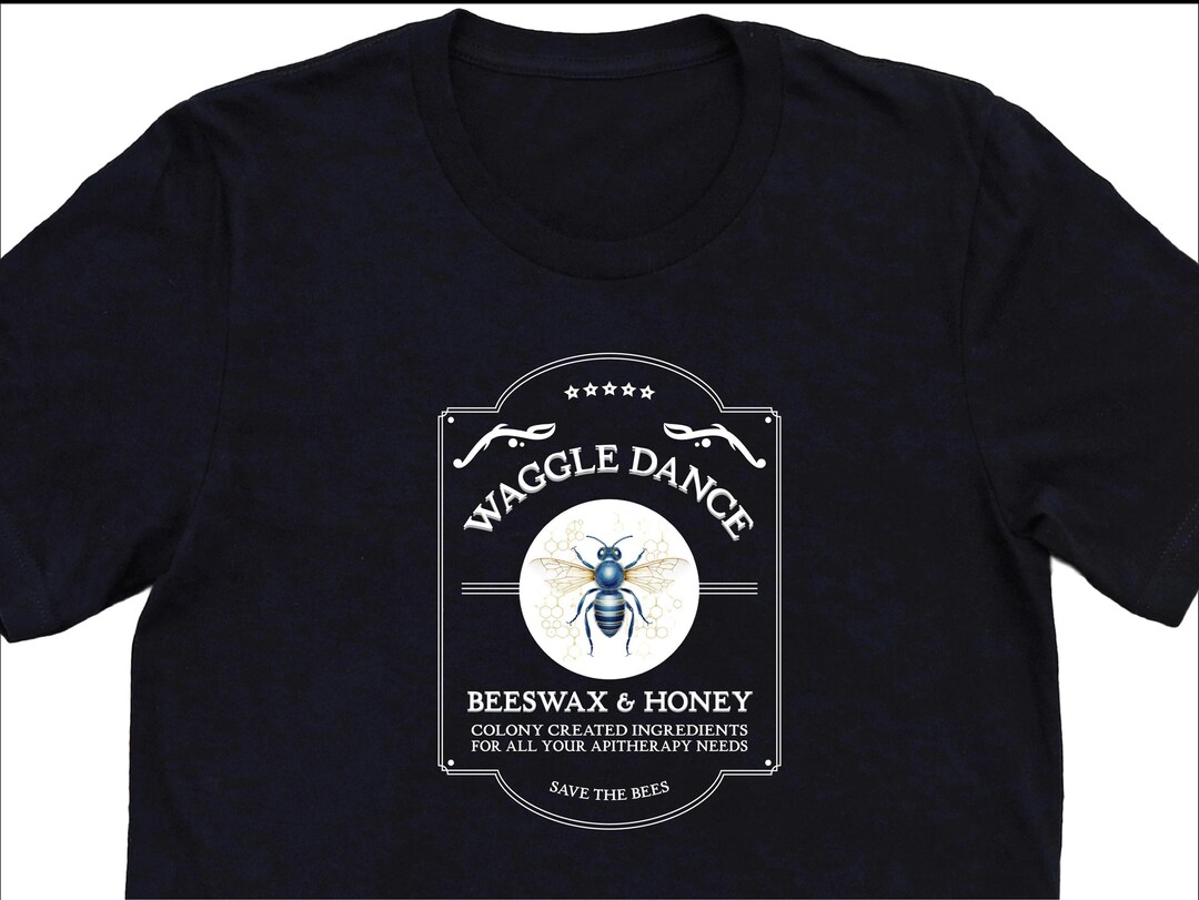 Waggle Dance Beeswax and Honey Novelty Design, Beekeeper T-shirt, Long ...