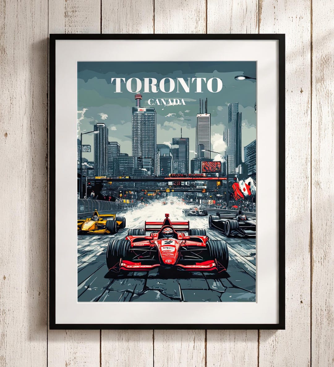 Toronto Grand Prix Poster: Indycar Racing Print, Canada Street Circuit ...