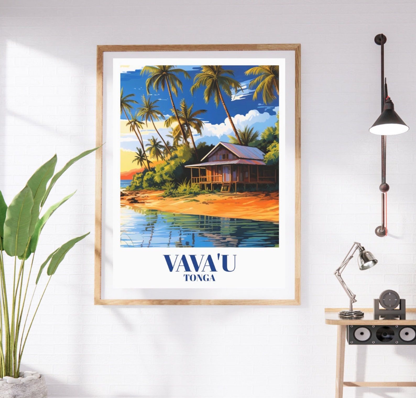 Vava'u Tonga Travel Poster: South Pacific Island Art - Etsy
