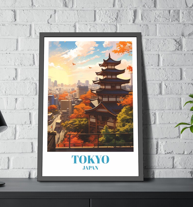 Tokyo Japan Asia Travel Print Japan Tokyo Travel Poster - Etsy