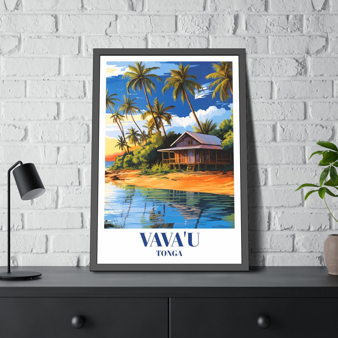 Vava'u Tonga Travel Poster: South Pacific Island Art - Etsy