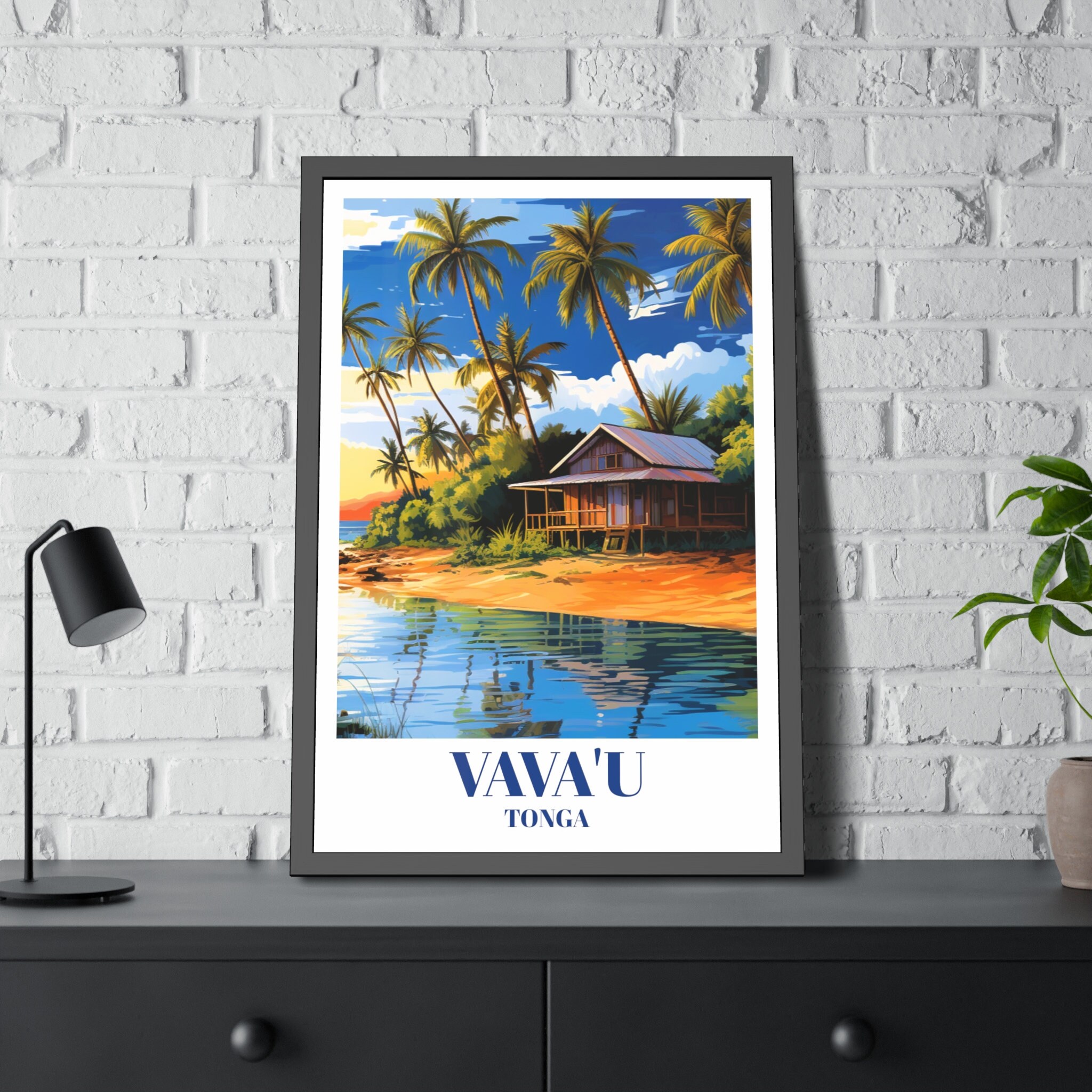 Vava'u Tonga Travel Poster: South Pacific Island Art - Etsy