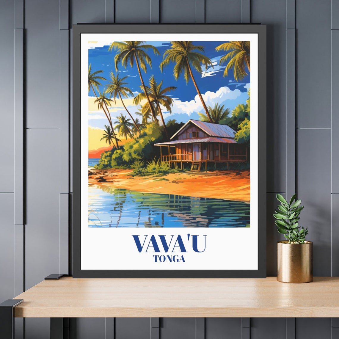Vava'u Tonga Travel Poster: South Pacific Island Art - Etsy