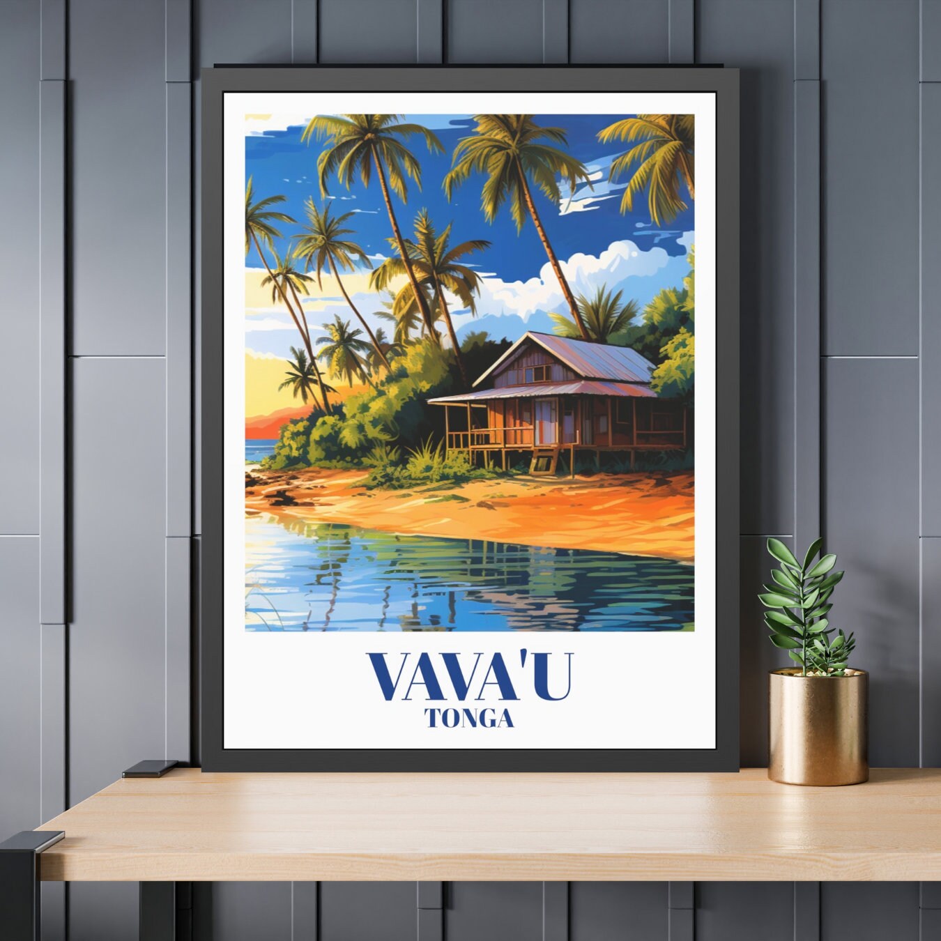 Vava'u Tonga Travel Poster: South Pacific Island Art - Etsy