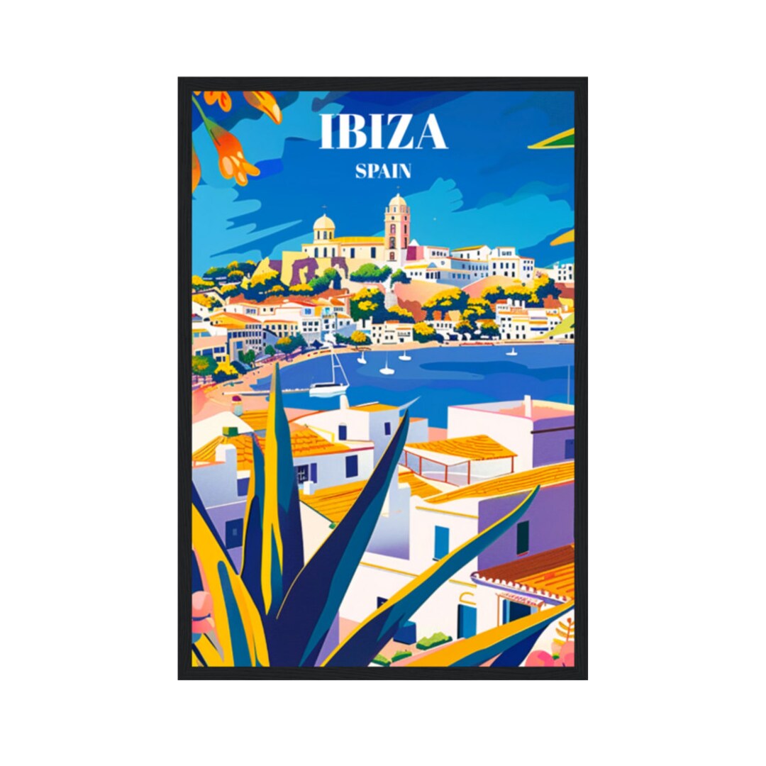 Travel Poster: Puig De Missa, Santa Eulalia, Ibiza - Stunning Hilltop ...