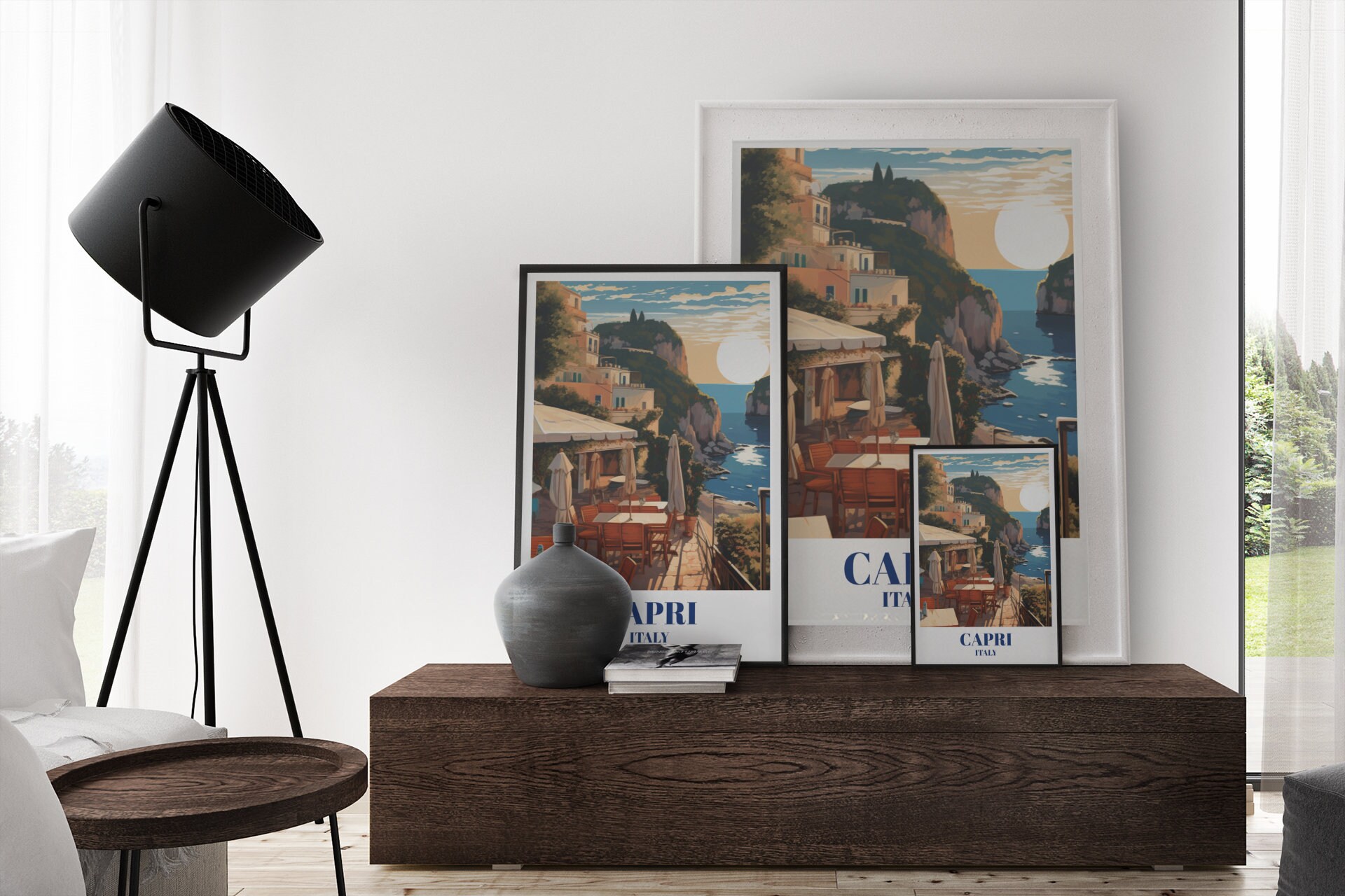 Capri Italy Travel Print, Capri Wall Decor, Capri Home Living Decor ...