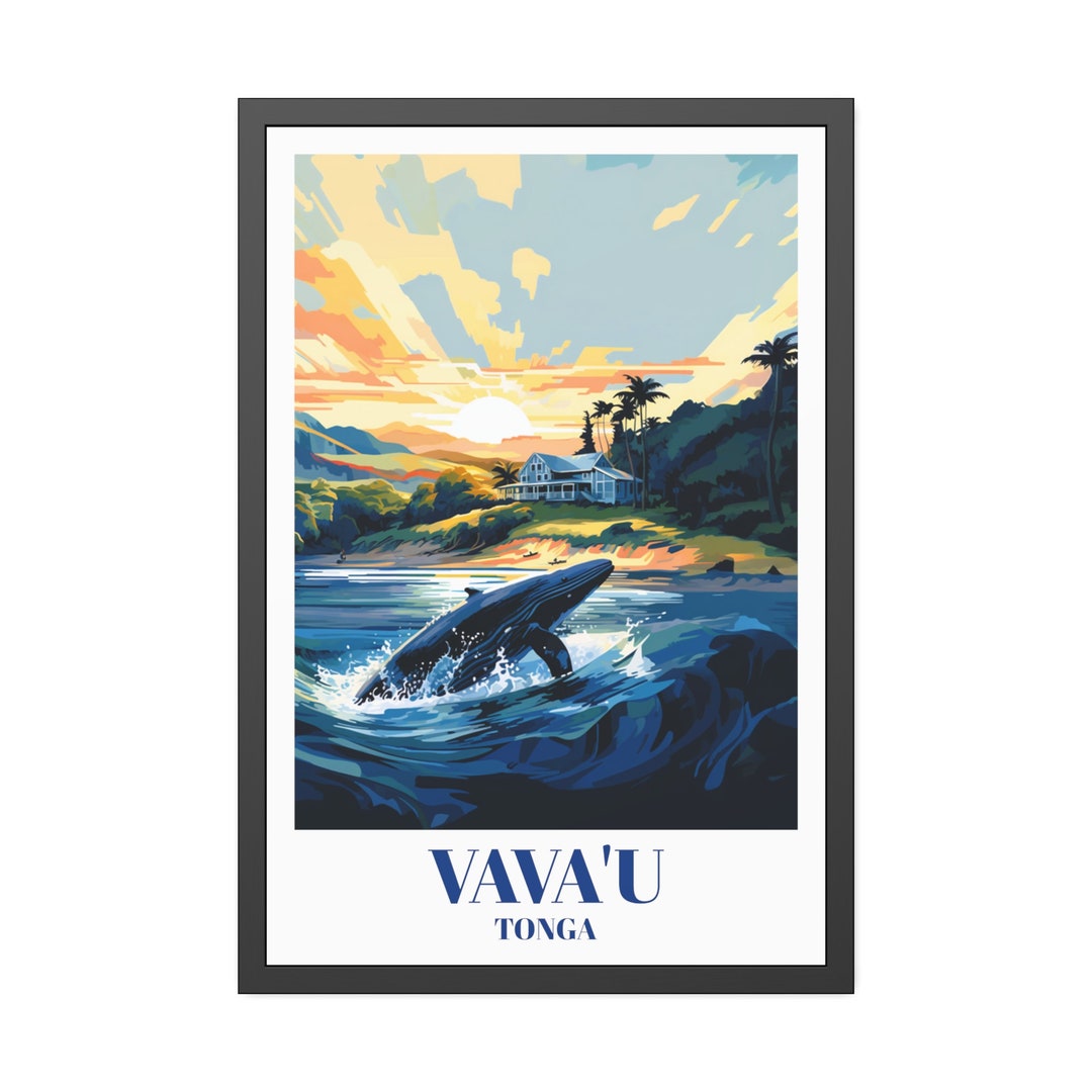 Explore Vava'u Tonga With Our Travel Poster - Tropical Paradise Print ...