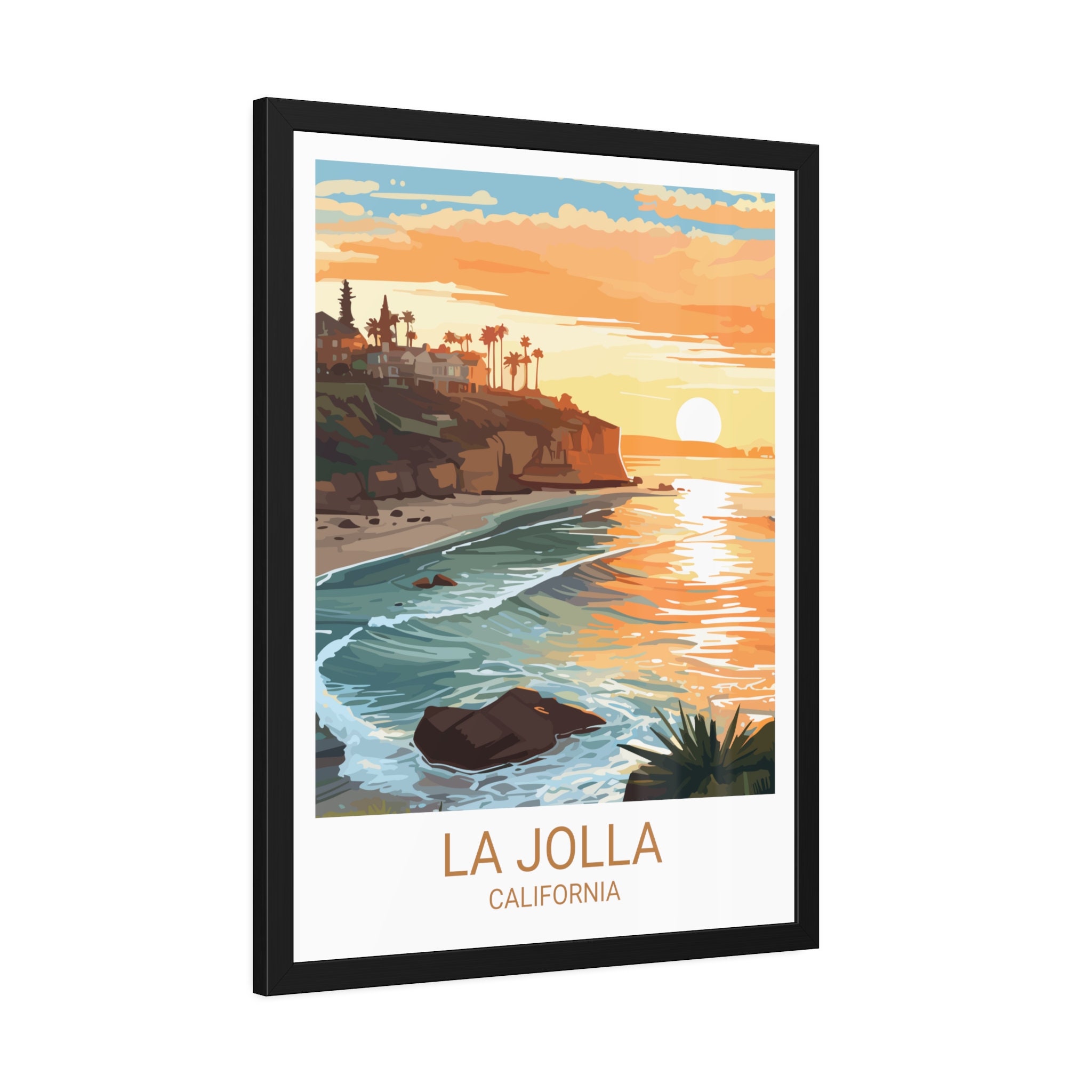 La Jolla Cove Travel Print Wall Art La Jolla Cove Wall Hanging Home ...
