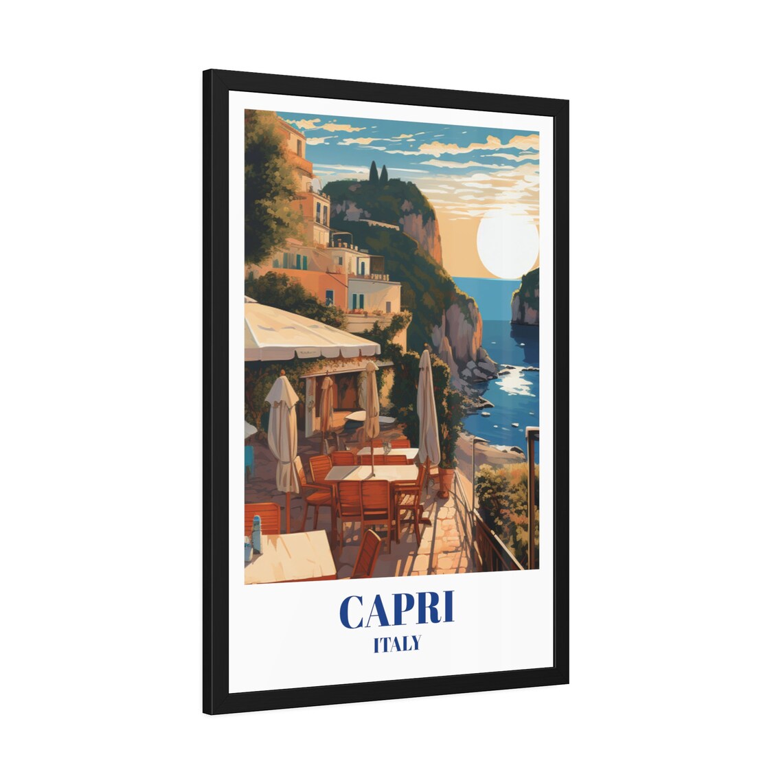 Capri Italy Travel Print, Capri Wall Decor, Capri Home Living Decor ...