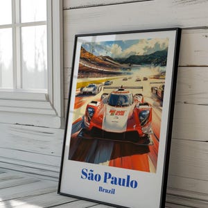 Interlagos Circuit Poster: 6 Hours of São Paulo, Brazil Racing Art - Etsy